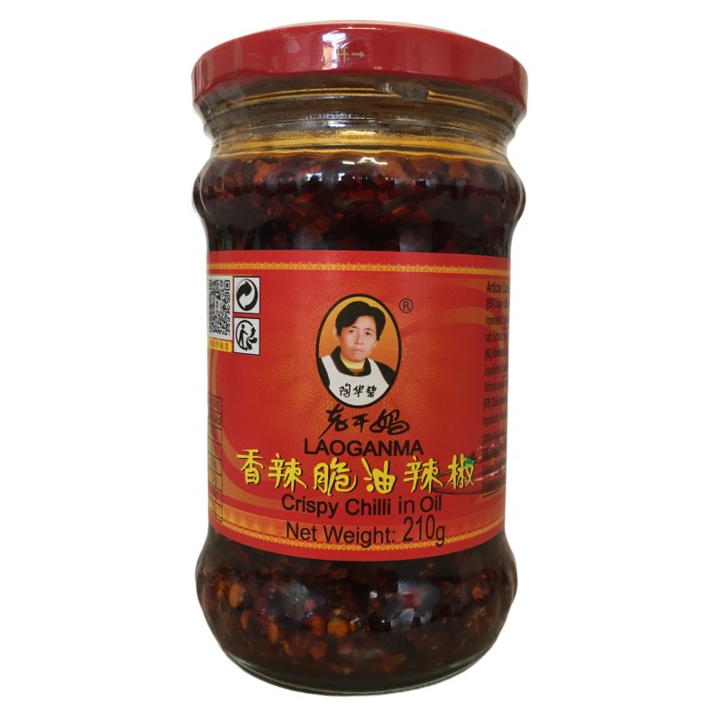 Lao Gan Ma Chilli in Öl (210g Glas)