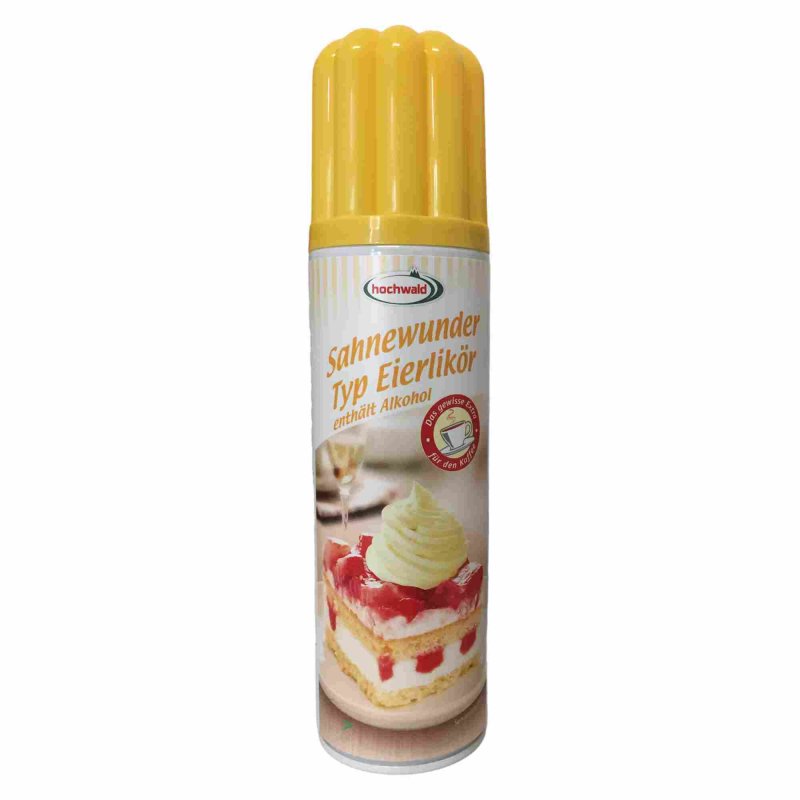 Hochwald Sahnewunder Typ Eierlikör Sprühsahne (250ml Flasche, mit Alk