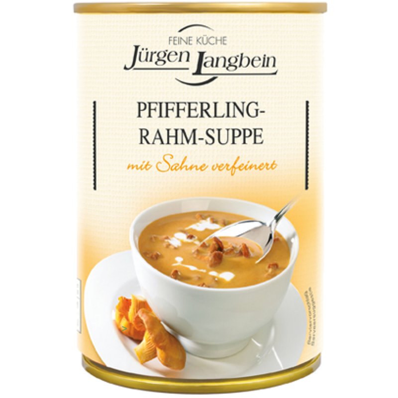 Jürgen Langbein Pfifferling-Rahm-Suppe mit Sahne verfeinert 1er Pack