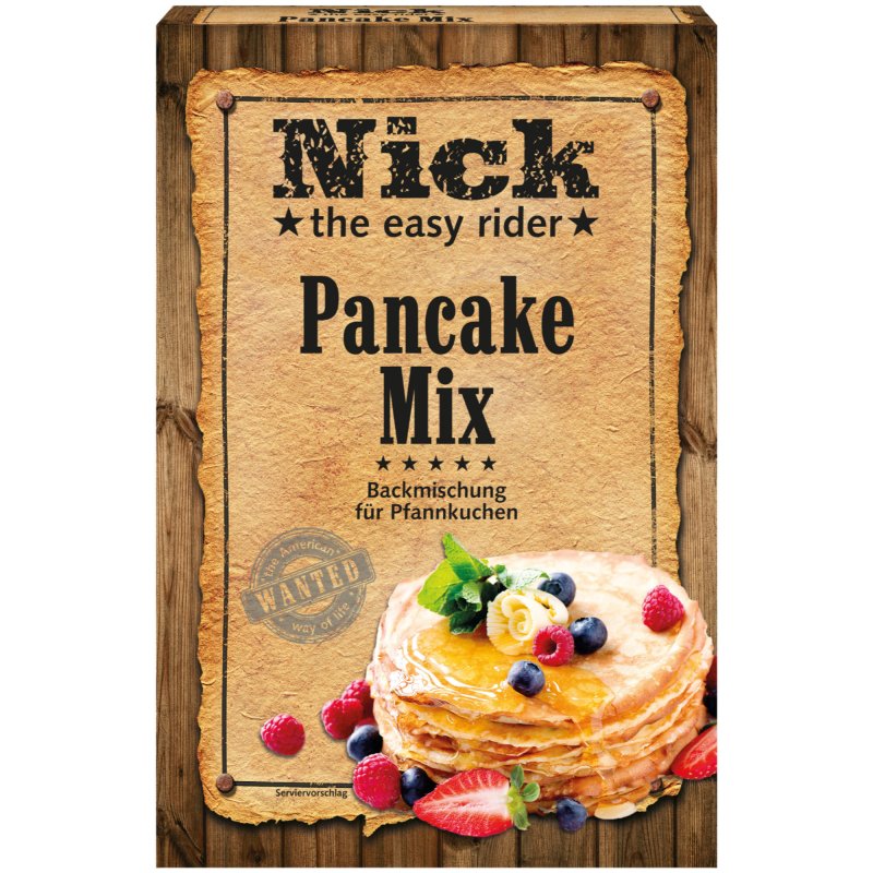 Nick Pancake Mix Backmischung für Pfannkuchen (400g Packung)