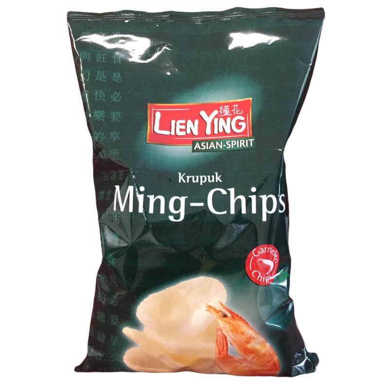 Lien Ying Ming-Chips Krupuk 6er Pack (6x75g Packung) + usy Block