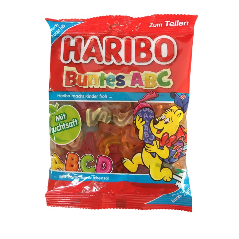 Haribo Buntes ABC 3er Pack (3x 175g Beutel) + usy Block
