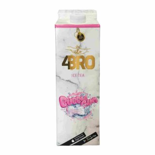4Bro Ice Tea Bubblegum 3er Pack (3x1000ml Pack Eistee) + usy Block