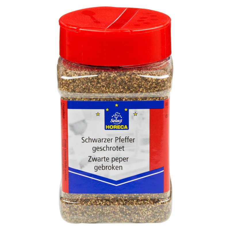 Horeca Select Schwarzer Pfeffer geschrotet - 175 g Dose