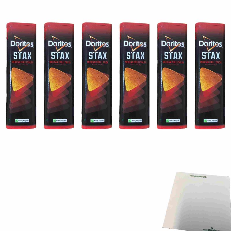 Doritos Stax Chips Mexican Chilli Salsa 6er Pack (6x170g Packung) + u