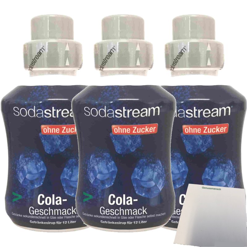 SodaStream Sirup Cola-Geschmack ohne Zucker 3er Pack (3x500ml Flasche