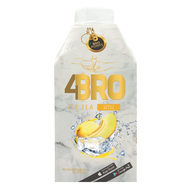 4Bro Ice Tea Honey Melon 6er Pack (6x500ml Pack Eistee Honigmelone)