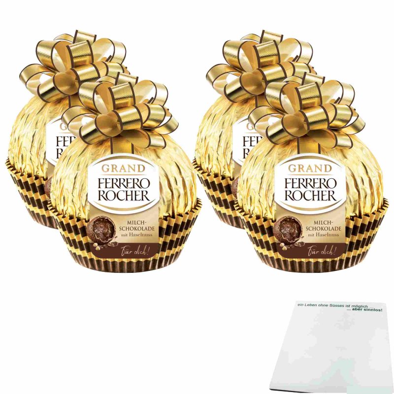 Ferrero Grand Rocher 4er Pack (4x125g Packung) + usy Block