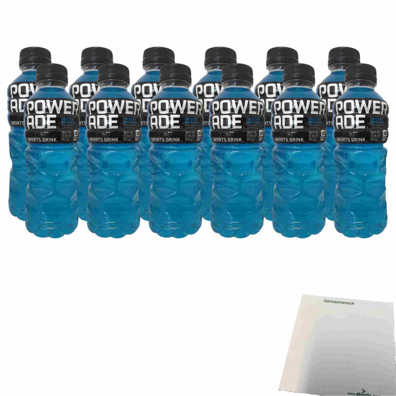 Powerade Sports Drink Mountain Berry Blast USA 12er Pack (12x591ml Fl
