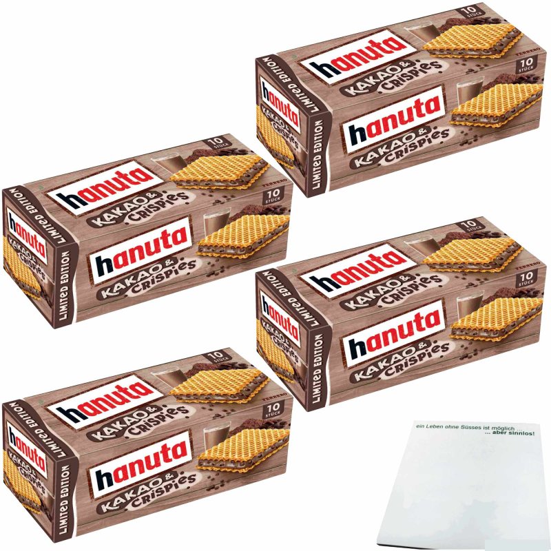 hanuta Kakao & Crispies Limited Edition 4er Pack (4x220g Packung) + u