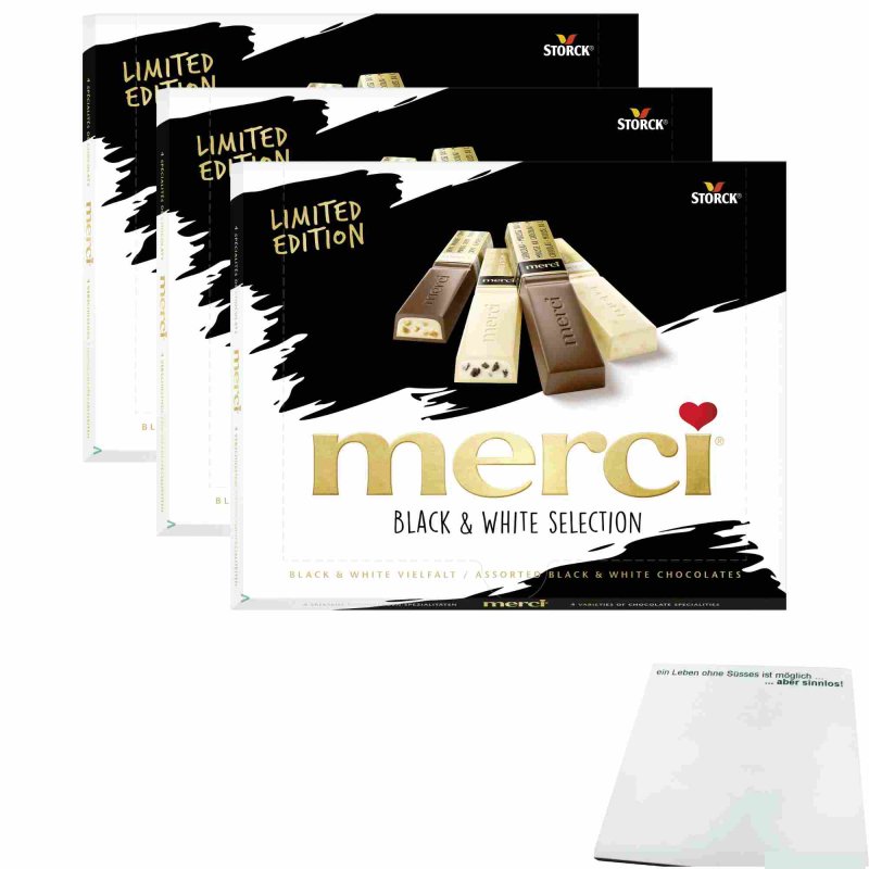 merci Black & White Selection Limited Edition 3er Pack (3x240g Packun