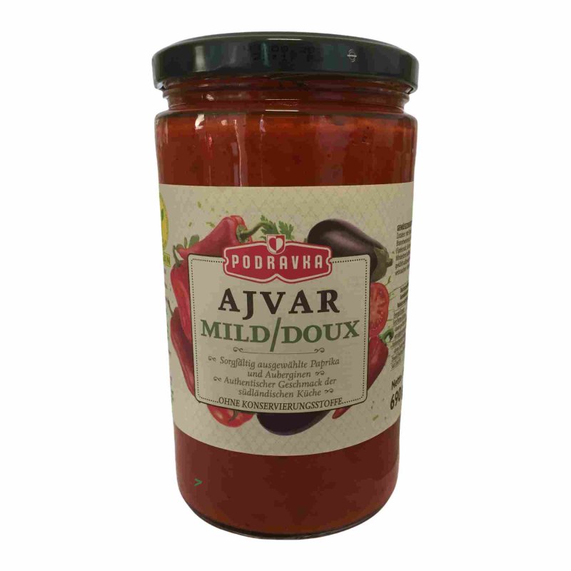 Podravka Ajvar Mild (690g Glas)