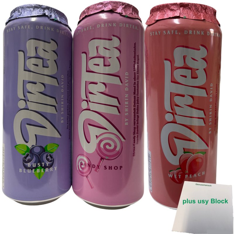 DirTea Bundle 2021 rei Sorten: Candy Shop, Busty Blueberry und Wet Pe