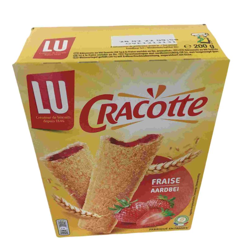 LU Cracotte Knuspriger Toast mit Erdbeerfüllung 200g Packung