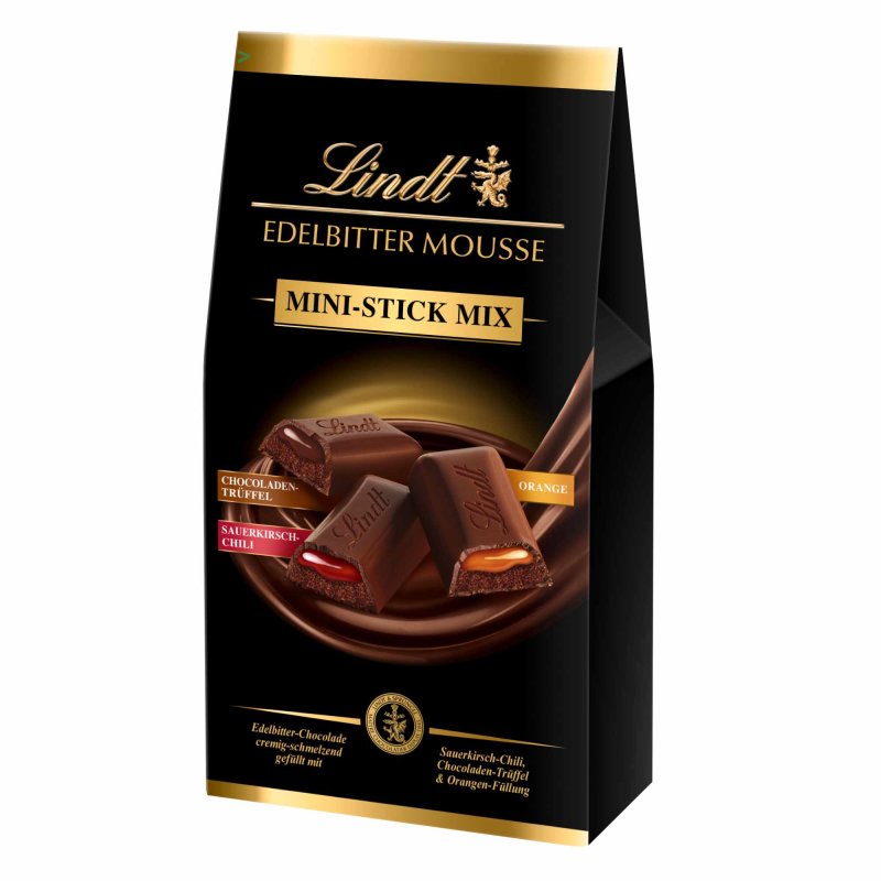Lindt Edelbitter Mousse Mini Stick Mix (127g Packung)