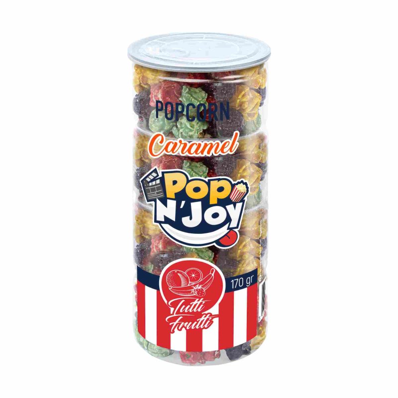 Popcorn Caramel Pop N' Joy Tutti Frutti (170g Dose)