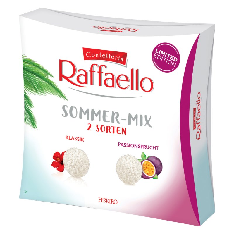 Ferrero Raffaello Sommer Mix Passionsfrucht Limited Edition und Klass
