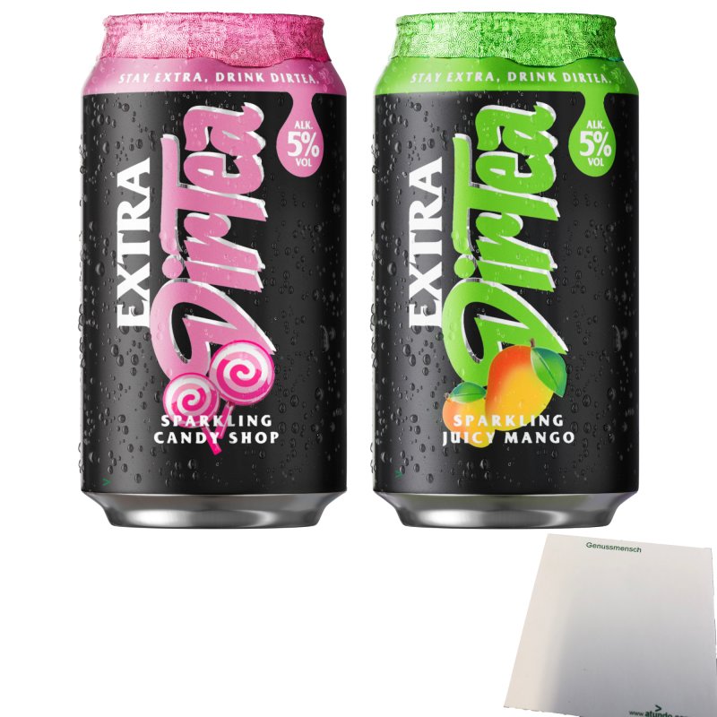 DirTea Lemon ZERO Eistee by Shirin David (0,5 Liter Dose) incl. DPG P