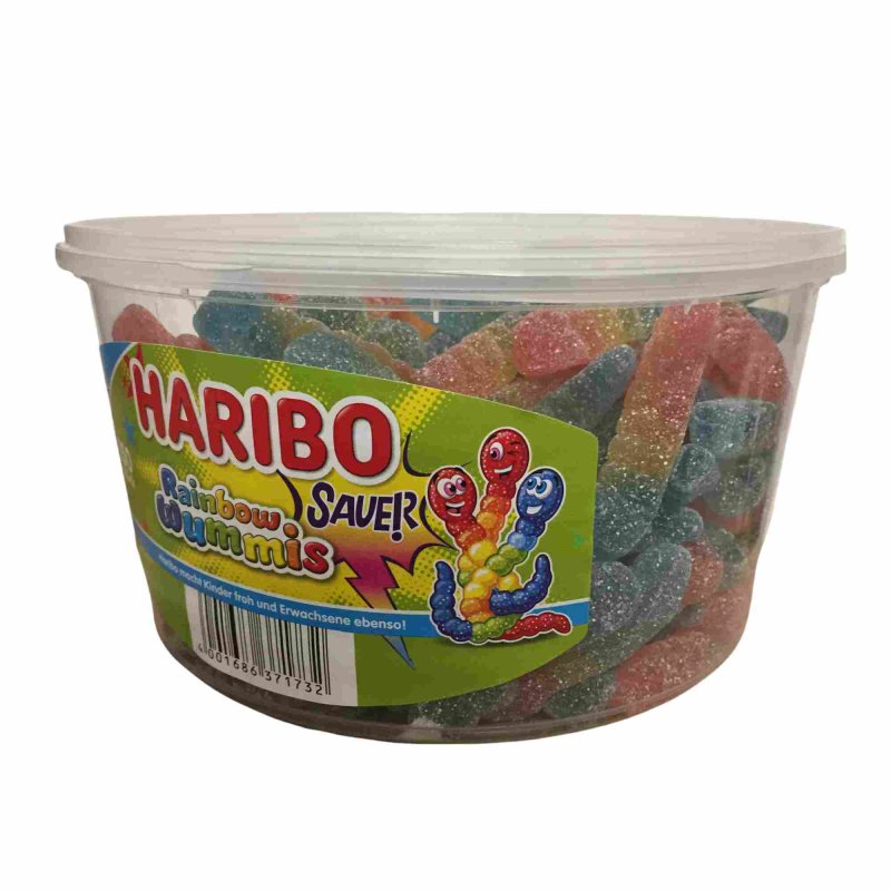 Haribo Wummis Rainbow Sauer (150 St 1050g Runddose)