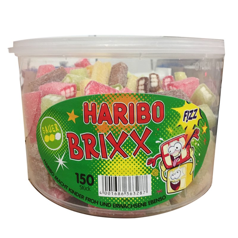 Haribo Prickel Brixx Kandiertes Konfekt (150 Stck. Runddose)