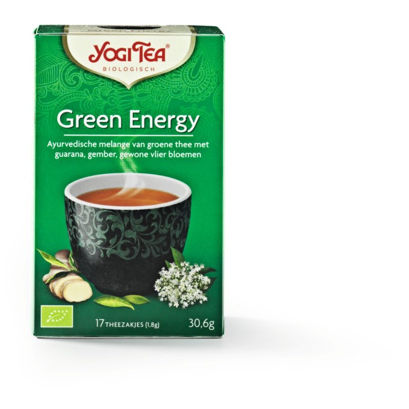 Green energy tea, BIO Pakje 17 zakjes x 1,8 gram