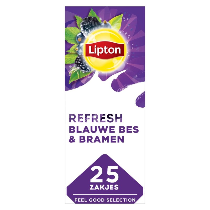 Zwarte thee blauwe bes-bramen Pakje 25 zakjes x 1,6 gram