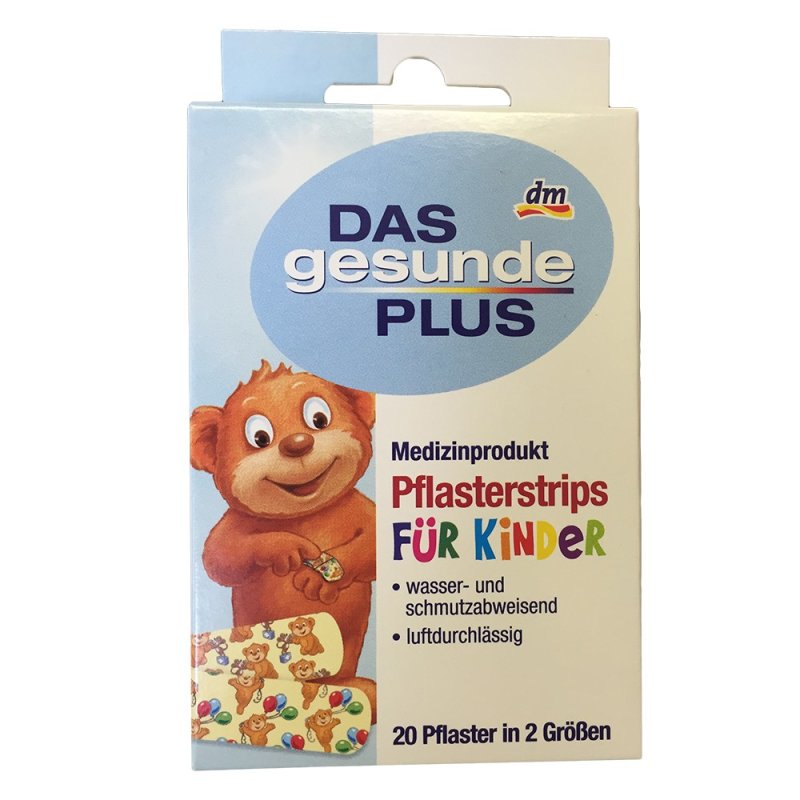 DAS gesunde PLUS Pflasterstrips Für Kinder (20 Pflaster in 2 Größen)