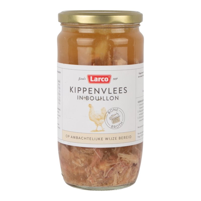 Kippenvlees in bouillon Pot 800 gram