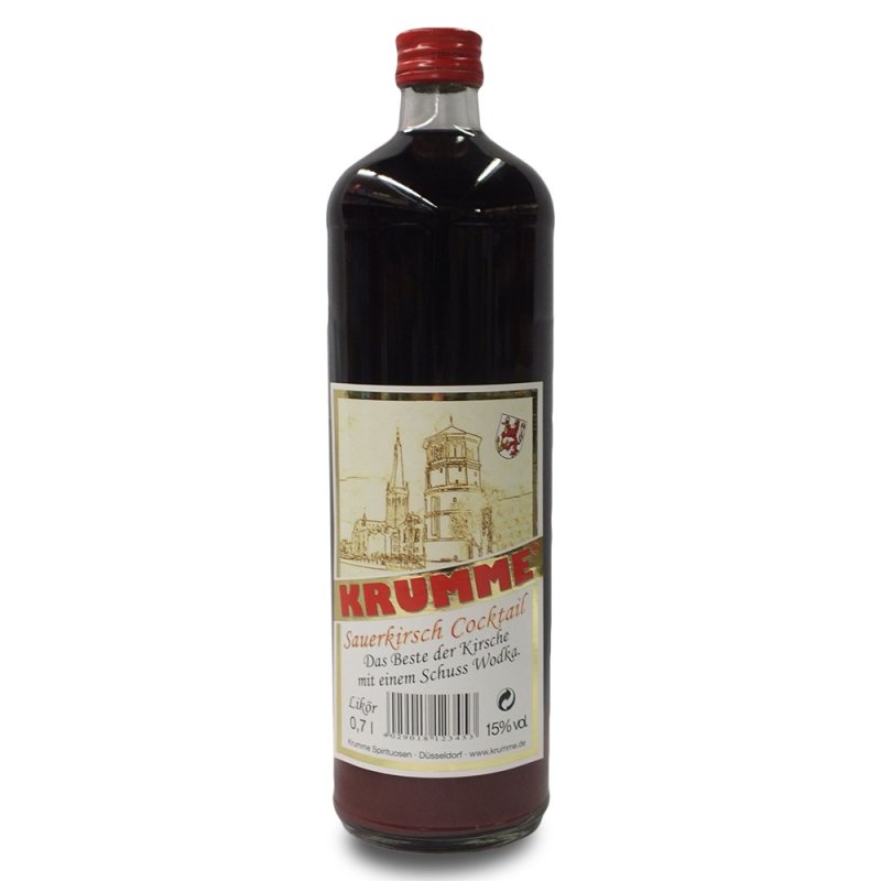 Krumme Sauerkirschlikör mit 15% Vol. (0,7l Flasche)
