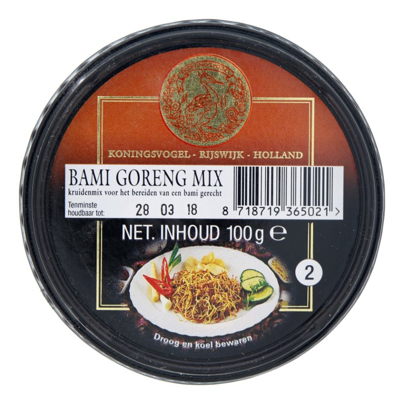 Boemboe bami goreng mix Bakje 100 gram