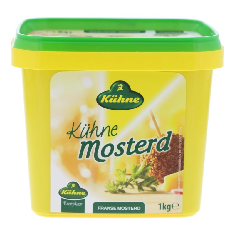 Franse mosterd Kühne receptuur Emmer 1 kilo