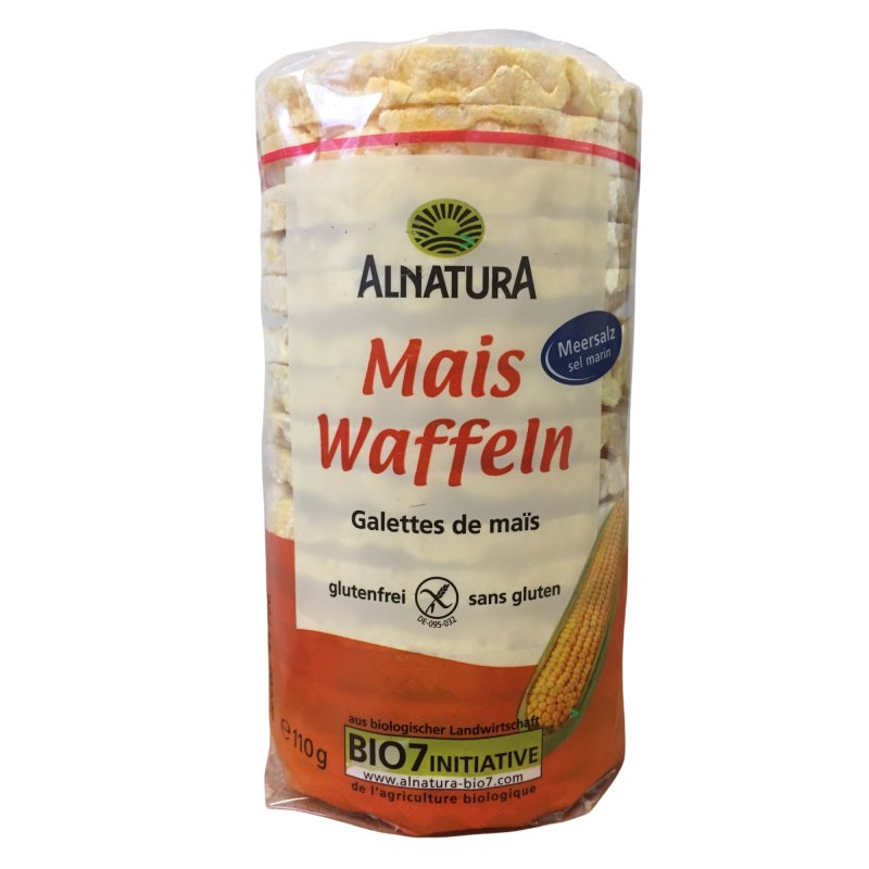 Alnatura Bio Maiswaffeln (1x110g Packung) + usy Block