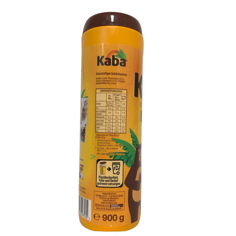 Kaba Das Original Kakao Getränkepulver 3er Pack (3x900g Dose) + usy B