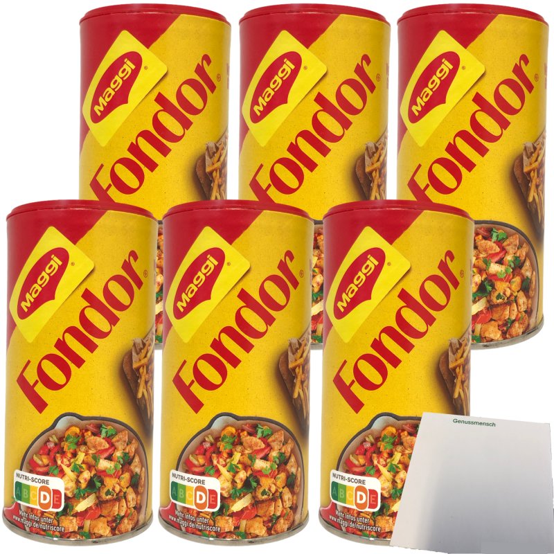 Maggi Fondor 6er Pack (6x200g Dose) + usy Block