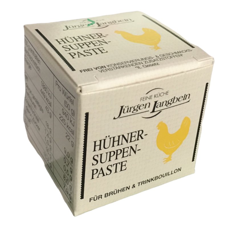 Jürgen Langbein Hühner-Suppen-Paste 3er Pack (3x50g Packung) + usy Bl