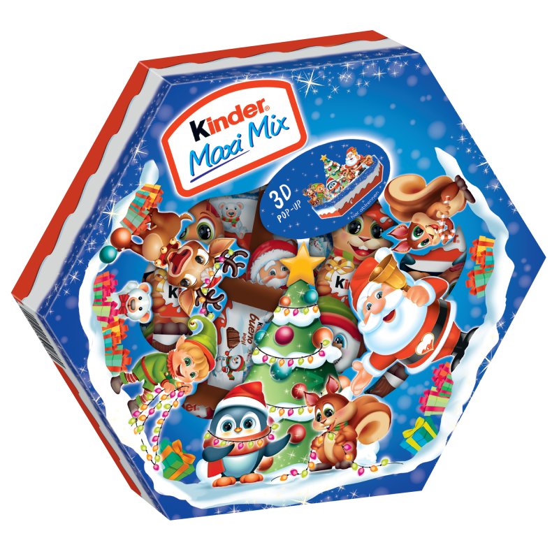 Ferrero kinder Maxi Mix Weihnachtsteller KEINE MOTIVWAHL (143g Packun