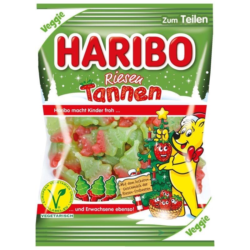 Haribo Riesen Tannen veggie (200g Packung)