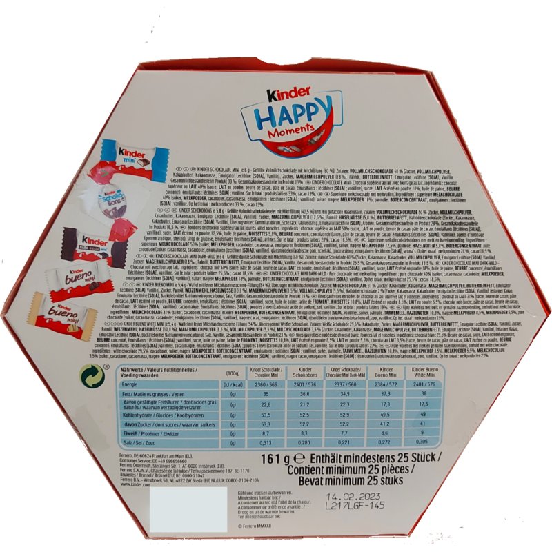 Ferrero Kinder Happy Moments (161g Packung)