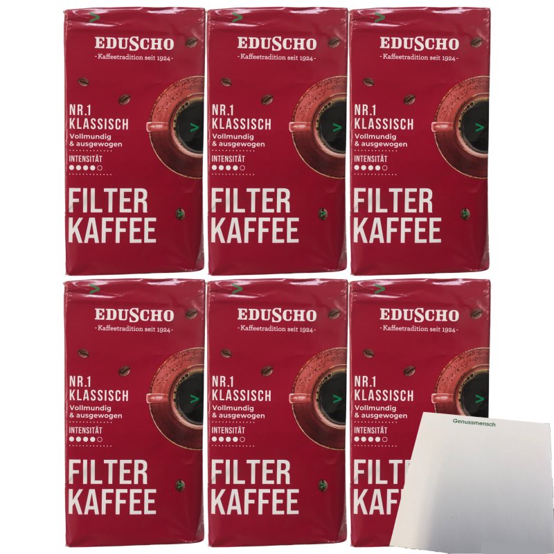 Eduscho Filterkaffee Nr.1 Klassisch 6er Pack (6x500g Packung) + usy B