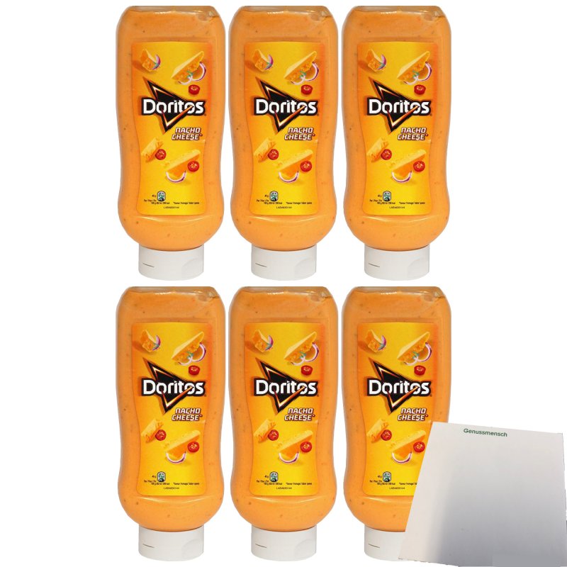 Doritos Nacho Cheese Sauce 6er Pack (6x898g Flasche) + usy Block
