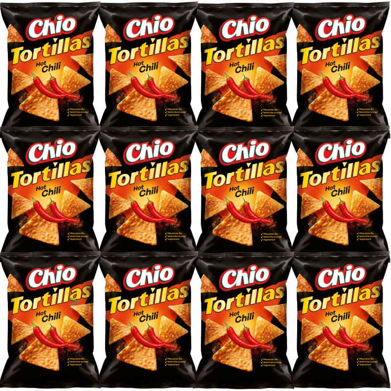 Chio Tortillas Hot Chilli (12x110g Beutel)