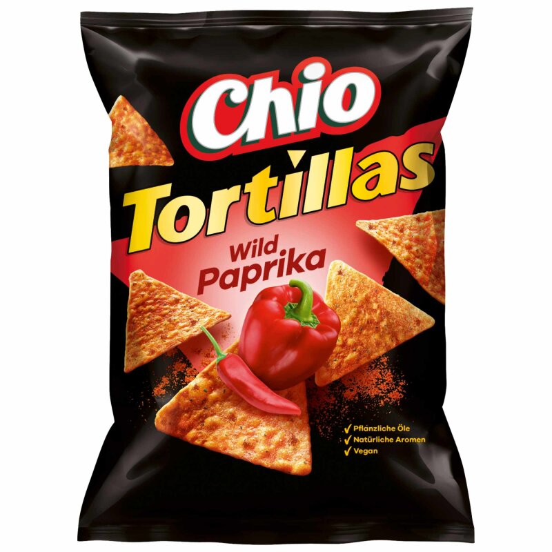 Chio Tortillas Chips Wild Paprika (110g Packung)