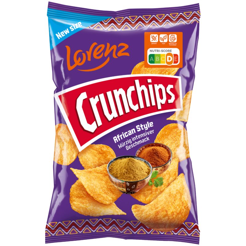 Lorenz Chips Crunchips African Style Kartoffelchips (150g Packung)