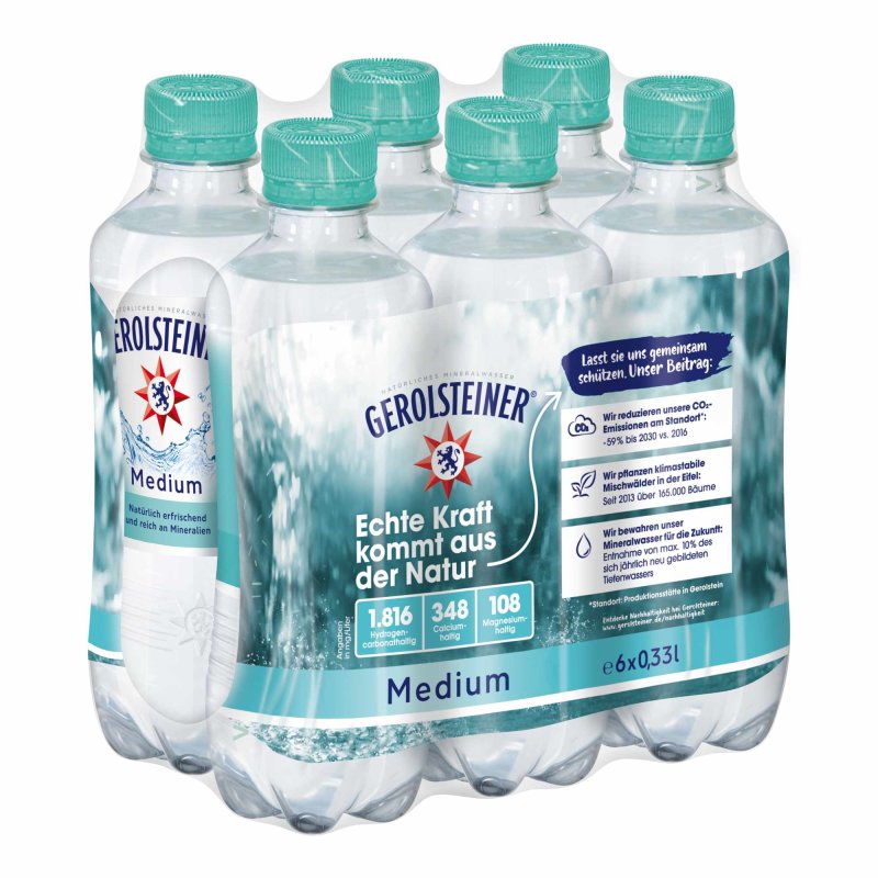 Gerolsteiner Medium 6x0,33l PET