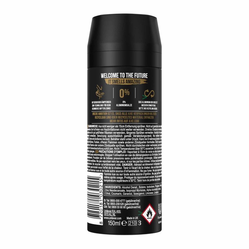 Axe Bodyspray Gold Temptation 150ml