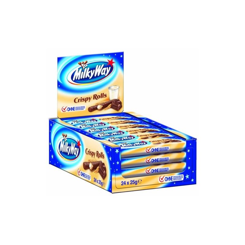 Milky Way Crispy Rolls (24x25g Packung)
