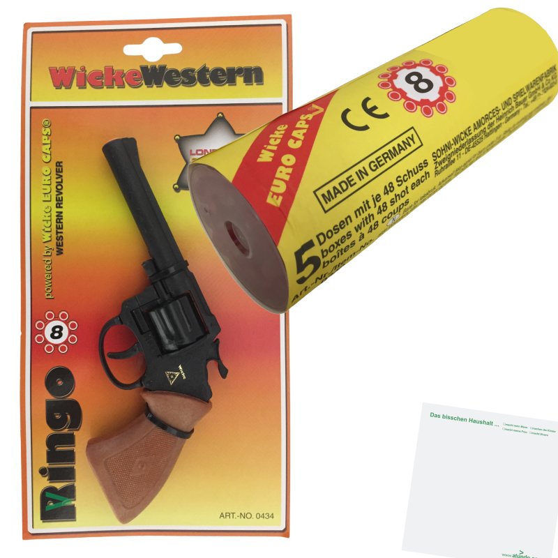 Wicke Ringo 8-Schuss Revolver Western 198mm Cowboy Colt Sheriff Waffe