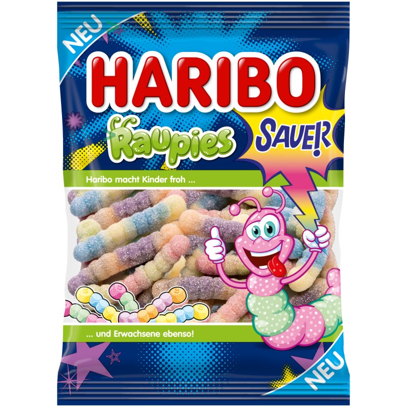 Haribo Raupies Sauer (160g Packung)