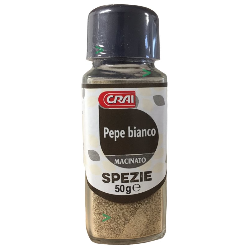 REBECCHI Pepe Bianco - Weißer Pfeffer, gemahlen 3er Pack (3x50g Streu