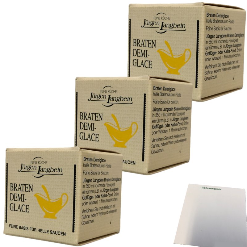 Jürgen Langbein Braten Demi-Glace Paste feine Gourmet-Paste für helle